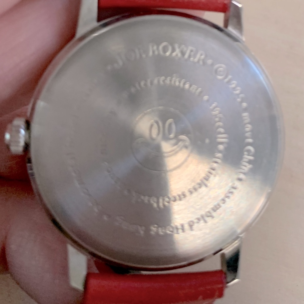 Vintage 1995 Joe Boxer Santa Smiley Face Watch - Gem